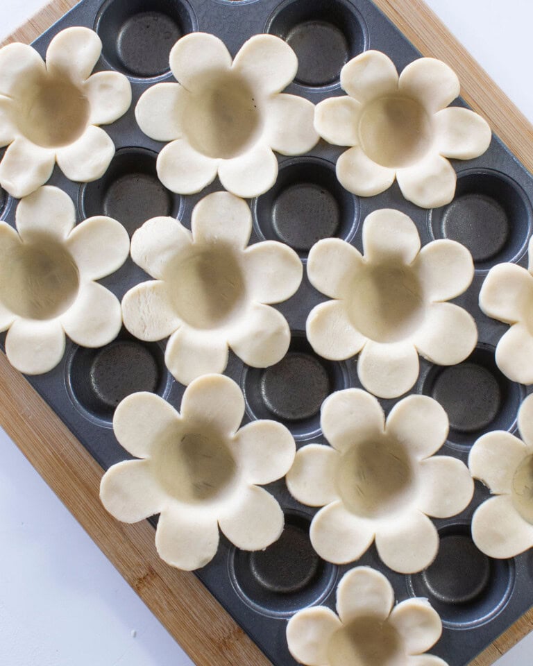 Mini Flower Lemon Tarts - Best Friends For Frosting