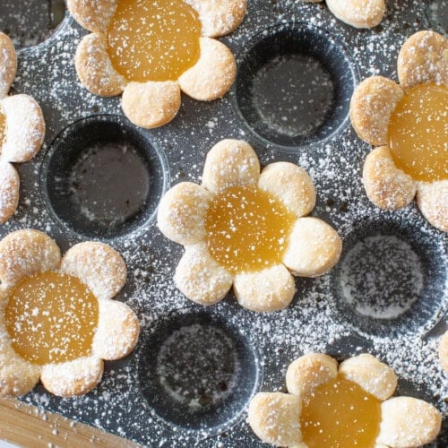 Mini Flower Lemon Tarts - Best Friends For Frosting