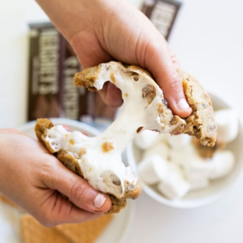 Smores Cookies {4 ingredients} - Best Friends For Frosting