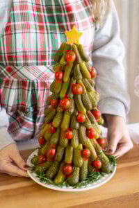 Pickle Tree Christmas Appetizer - Best Friends For Frosting